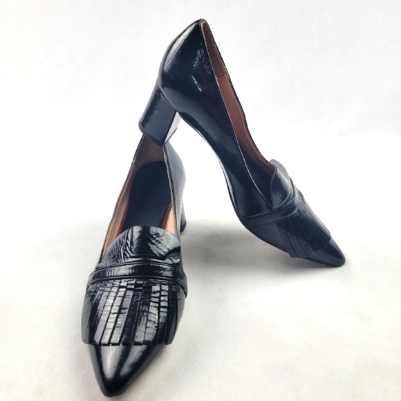 kate spade | Shoes | Kate Spade Miriam Crinkle Patent Leather Block ...